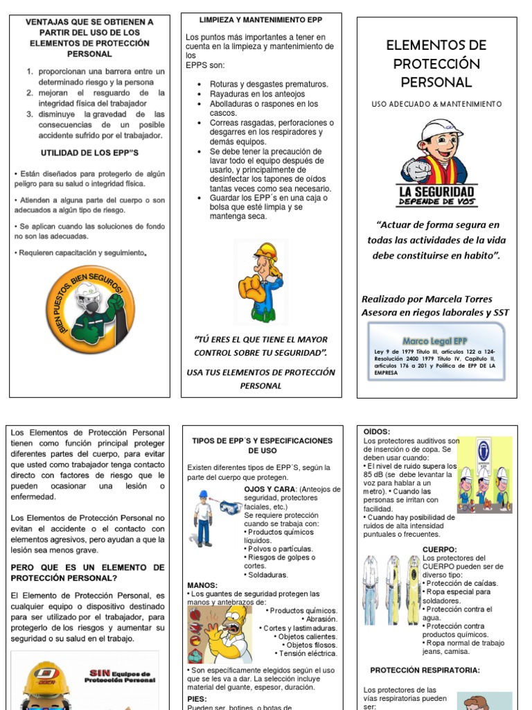 Folleto Capacitacion Epp-2 | PDF | Guante | Soldadura