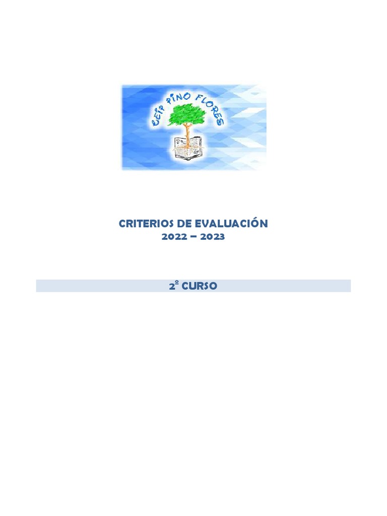 Crit. Eval 2º PDF | PDF | Crecimiento personal y profesional | Estudios ...