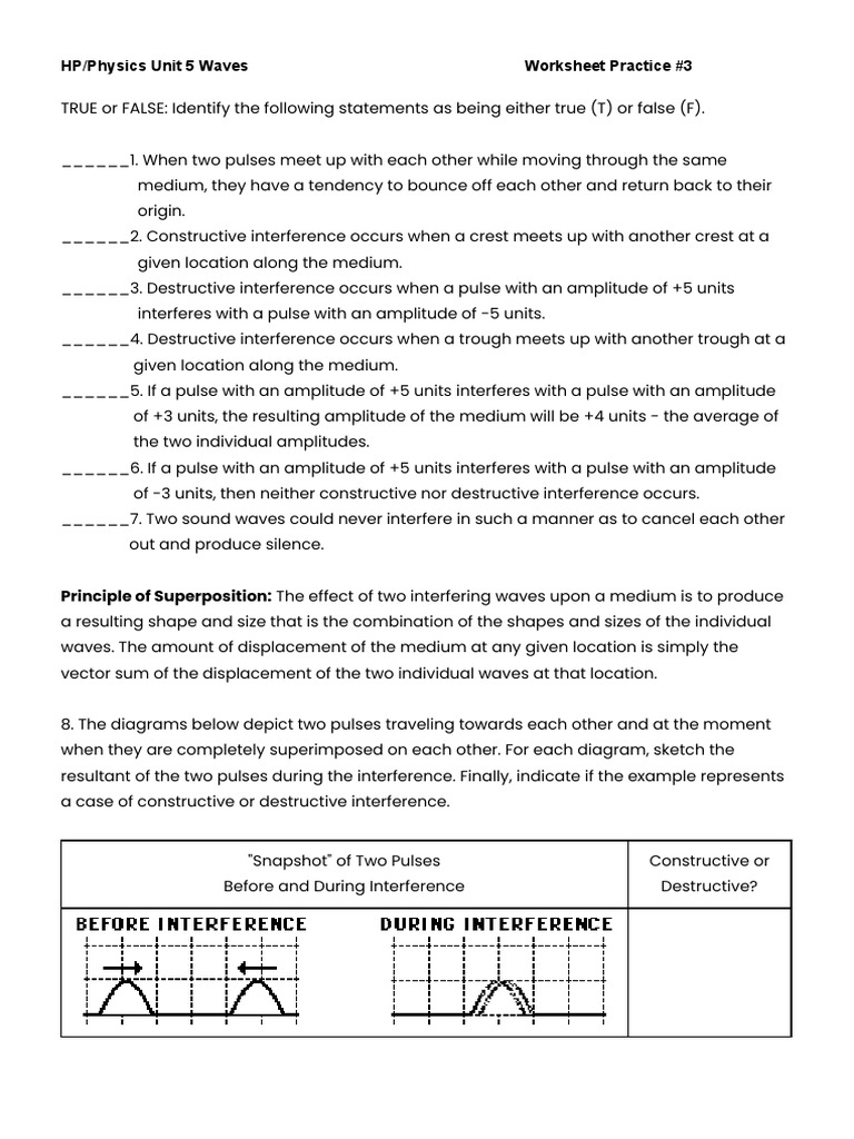 HP - PH U5 Waves WS 3 PDF | PDF