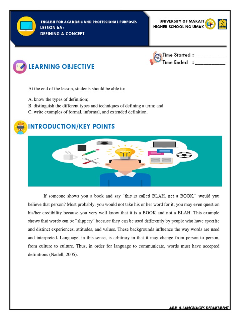 Lesson 6A - DEFINING A CONCEPT | PDF | Definition | Democracy