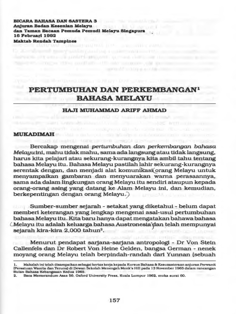 Penerbitan - Pertumbuhan Dan Perkembangan Bahasa Melayu - Haji Muhammad ...