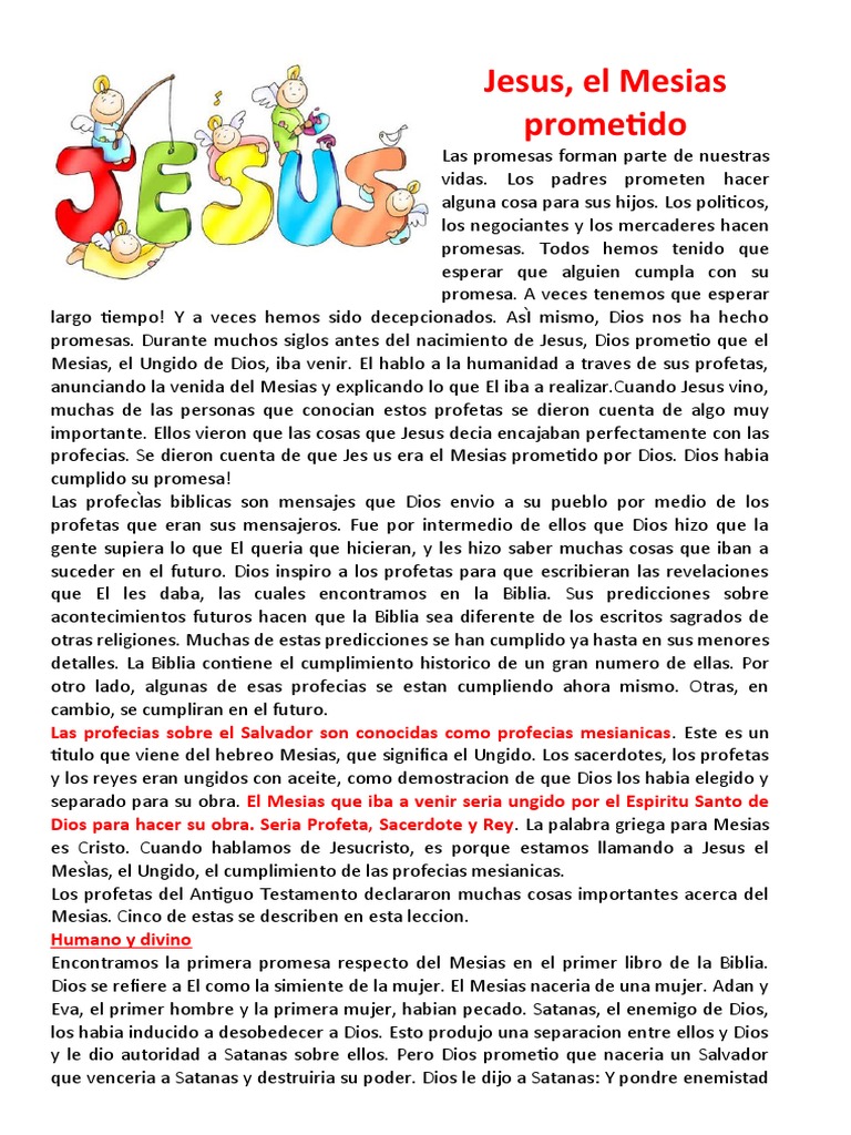 Jesus El Mesias | PDF | Mesías | Cristo (título)