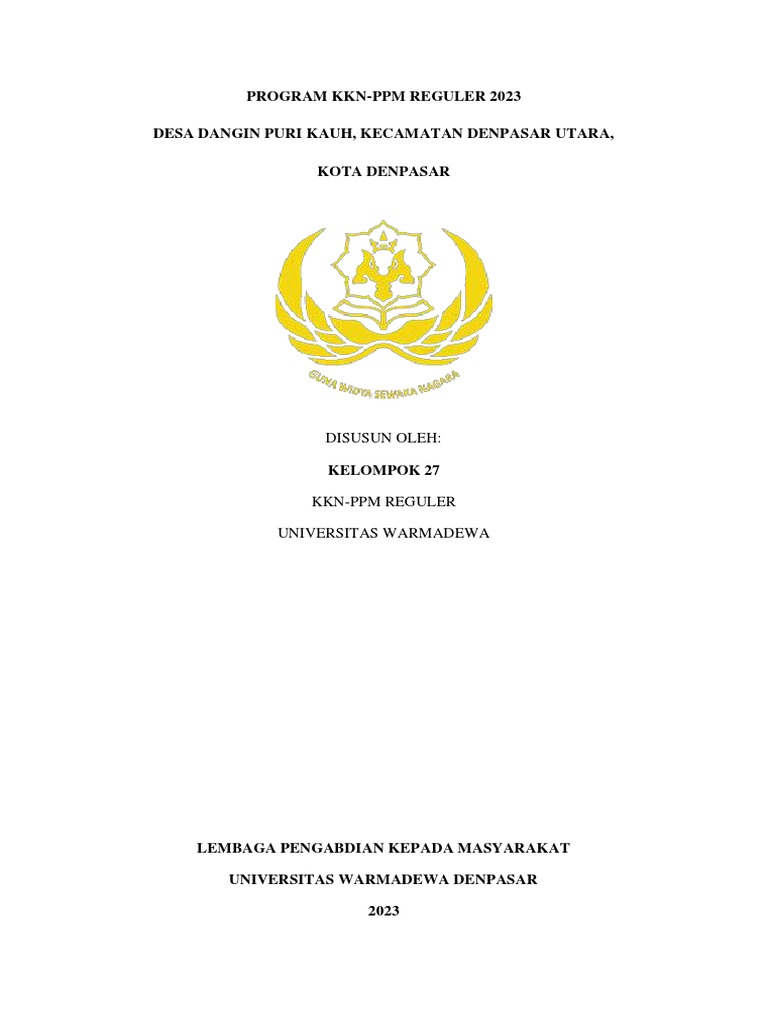 Proposal KKN 2023 Fix. | PDF | Karier & Perkembangan
