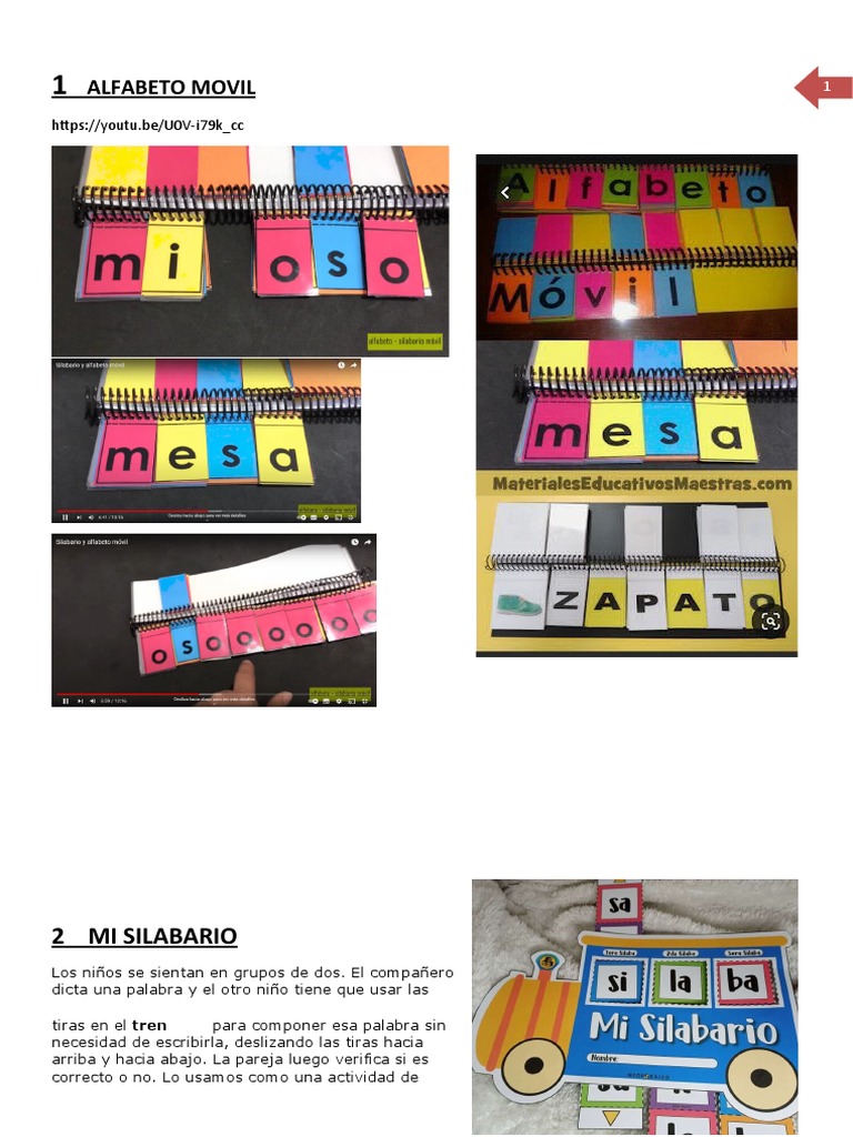 Juegos de lectoescritura para imprimir | PDF