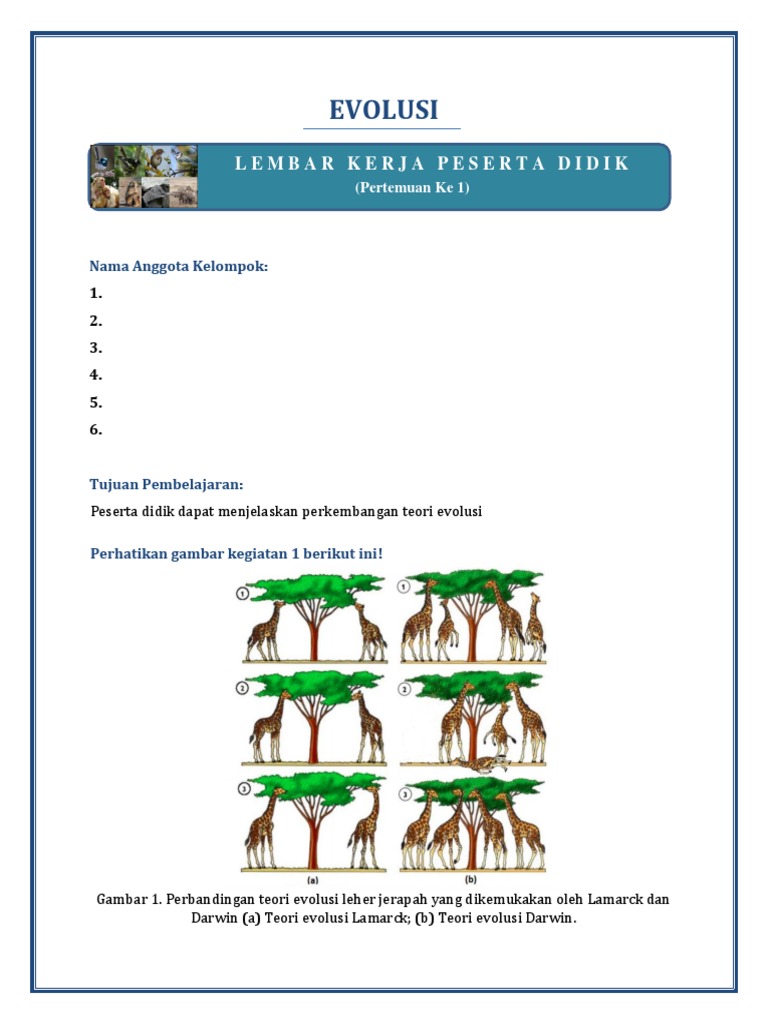 Teori Evolusi Lamarck vs Darwin | PDF | Hukum