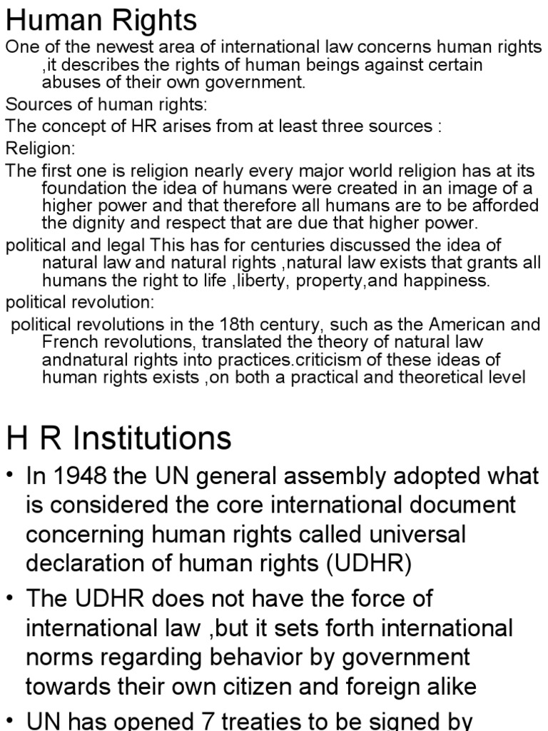 Human Rights | PDF