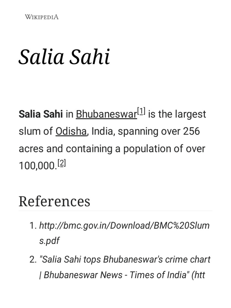 Salia Sahi - Wikipedia PDF | PDF