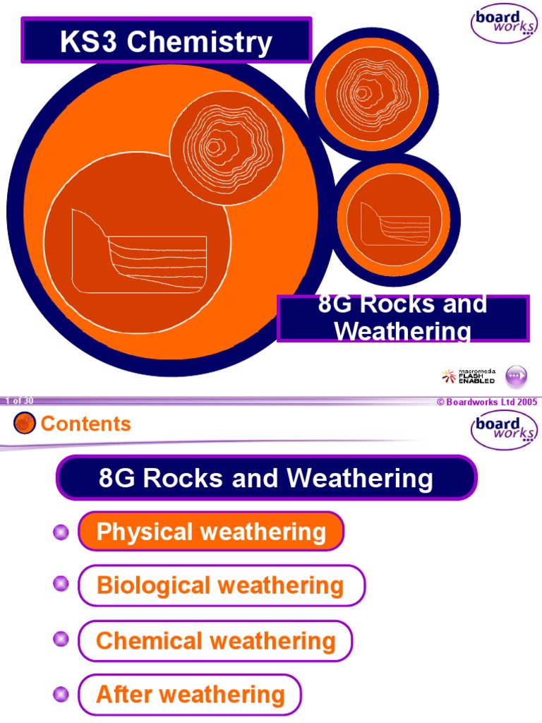 KS3 Chemistry: 8G Rocks and Weathering | PDF