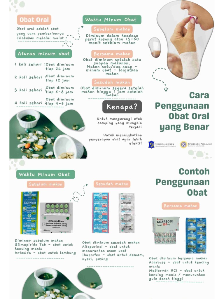 Leaflet Cara Minum Obat | PDF