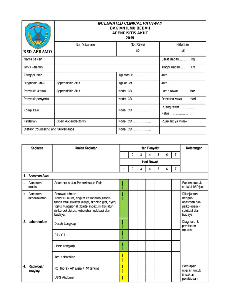 CPW Apendisitis Akut RSD Aeramo | PDF