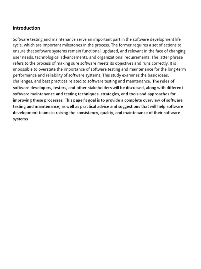 Software Maintenance And Testing Pdf Software Testing Reliability Engineering