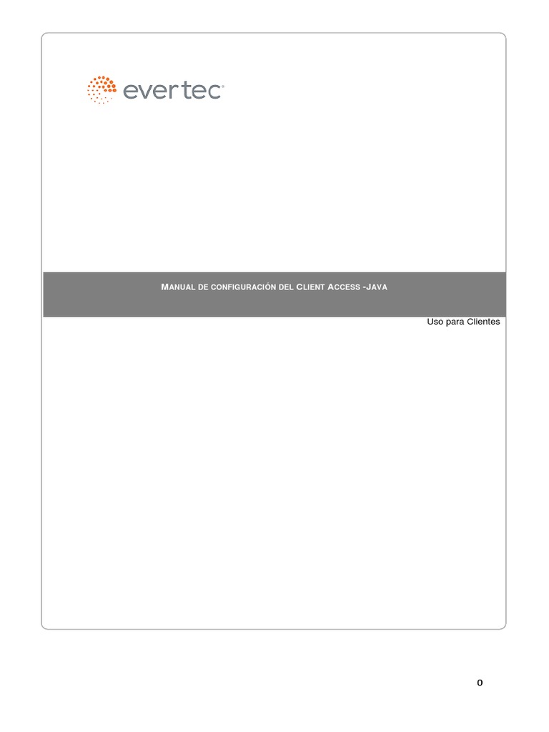Manual de Configuración Del Client Access Java - Clientes - Certificado ...