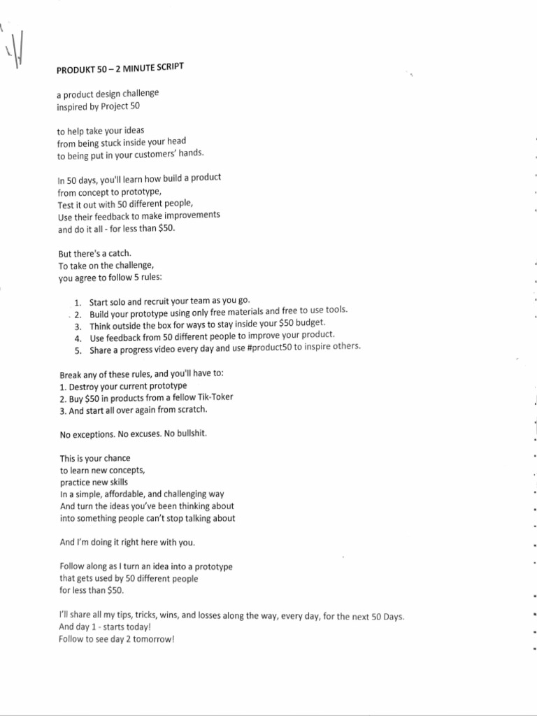 TikTok Script - 1 PDF | PDF