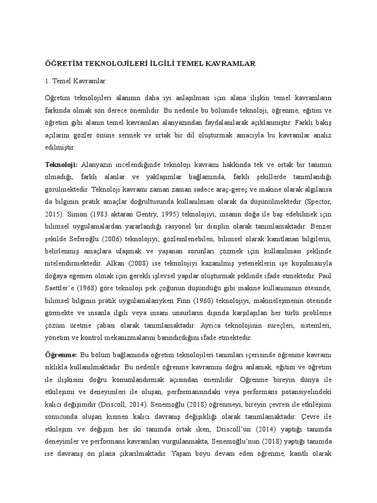 Ogretim Teknolojilerinin Temelleri | PDF