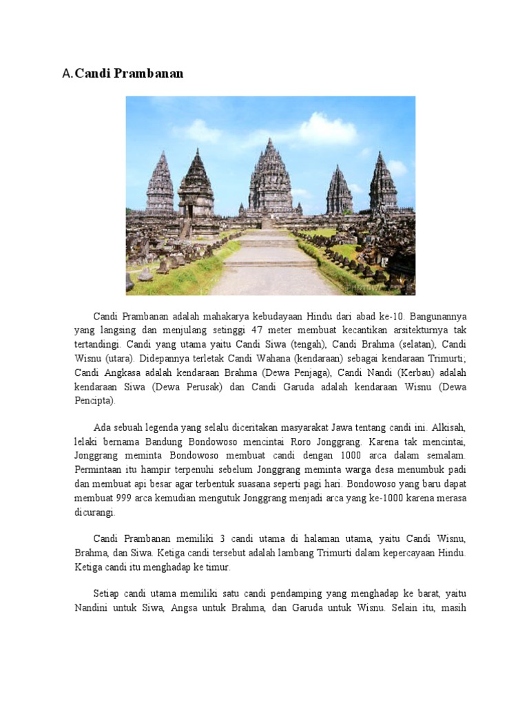 Candi Prambanan | PDF | Sejarah