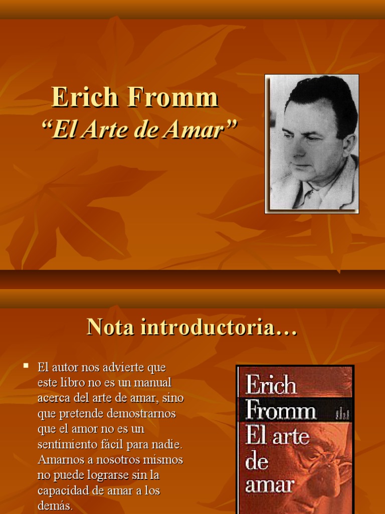 Erich Fromm Elartedeamar 160825124118 PDF | PDF