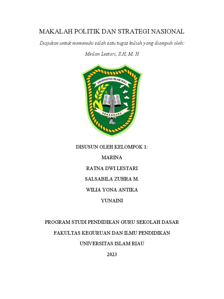 Politik dan Strategi Nasional 2023 | PDF | Sains & Matematika