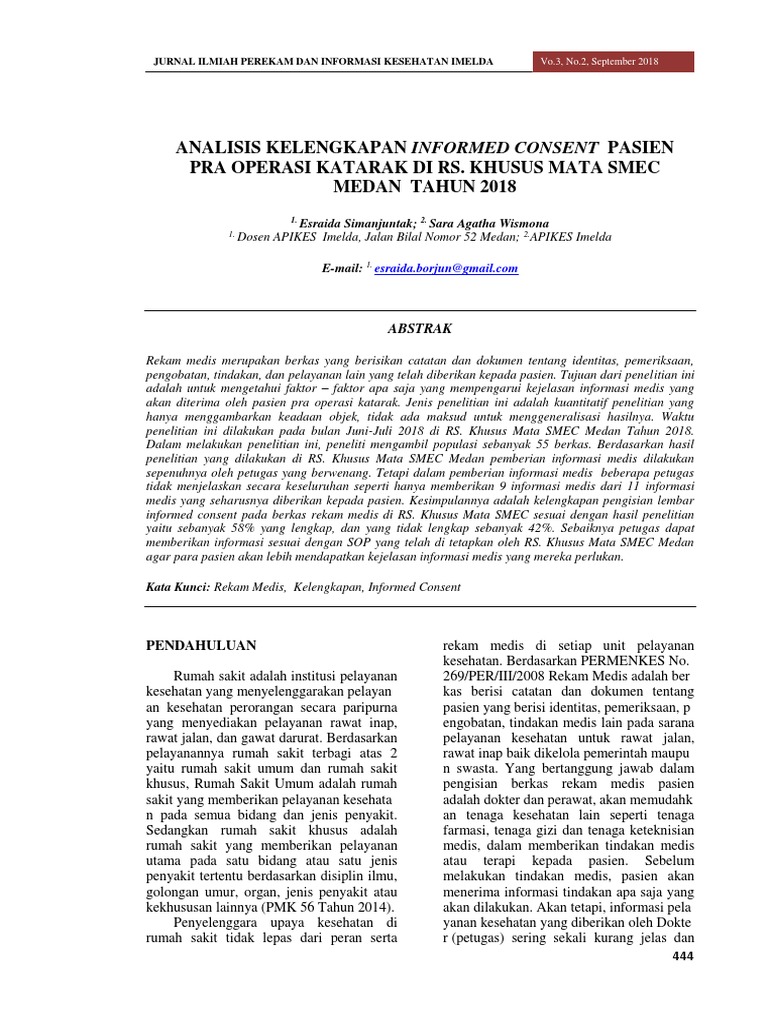 3.analisis Kelengkapan Informed Consentpasien Pra Operasi Katarak Di Rs ...