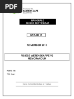 Physical Sciences p2 Prep Sept 2023 Memo Eng&Afr | PDF