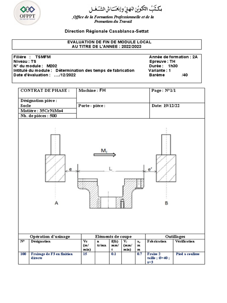 M202 Temps Efm V1 TSMFM 2022-2023 | PDF