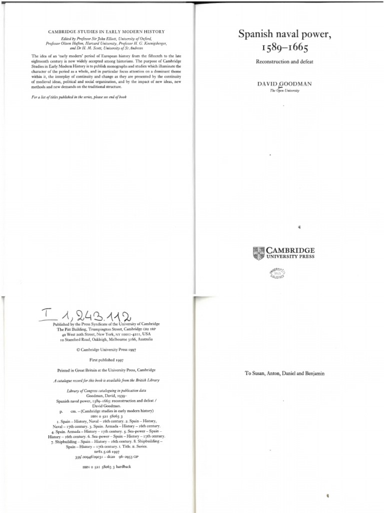 Spanish Naval Power, 1589-1665 - Reconstruction and Defeat | PDF