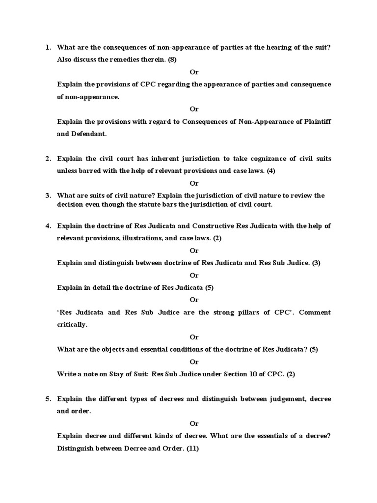 CPC Question Bank | PDF
