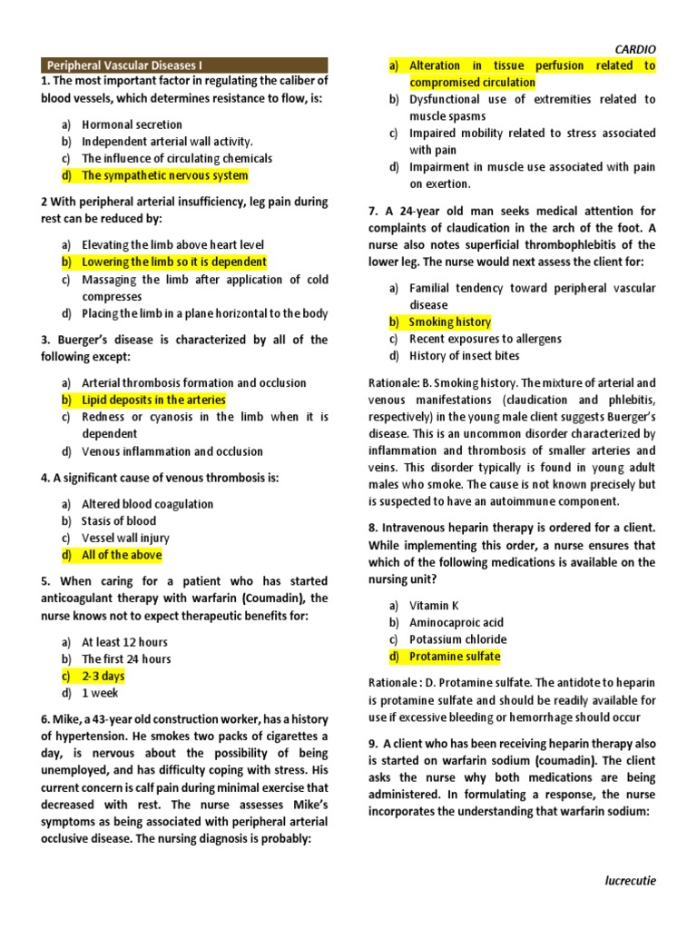Cardio Sample QS PDF | PDF
