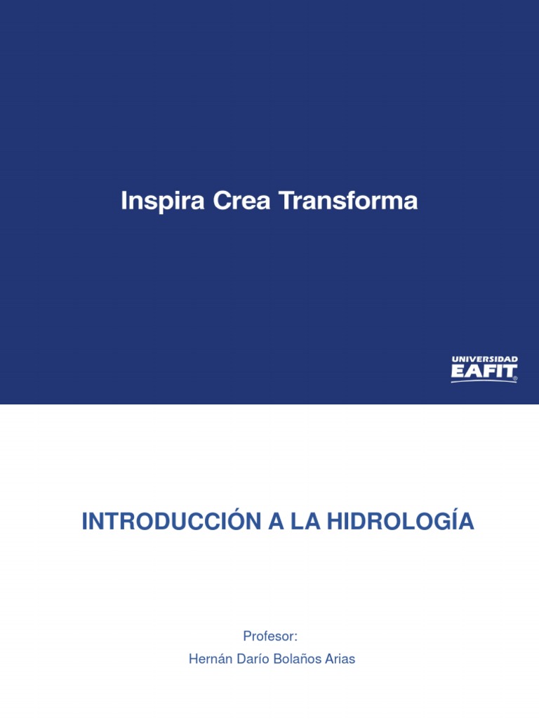 Hidrologia Capitulo1 | PDF