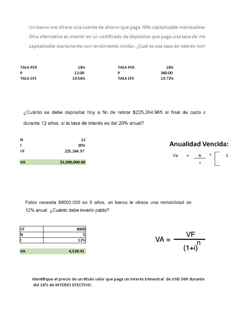 Ejercicios de Repaso | PDF