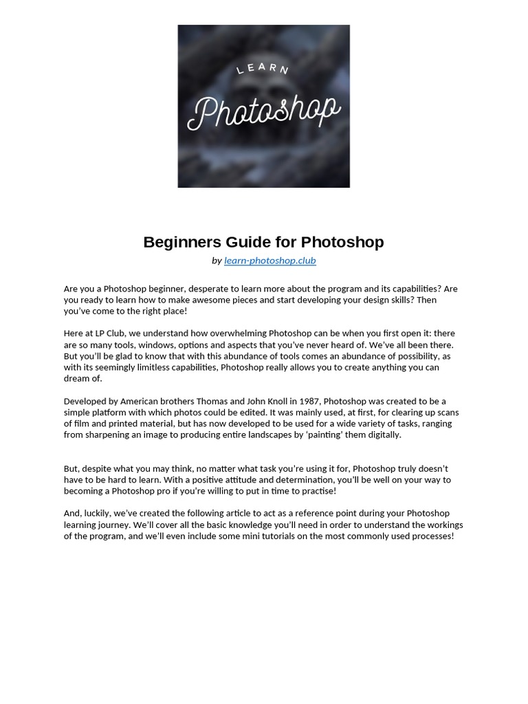 Beginners-Guide-for-Photoshop.pdf | PDF
