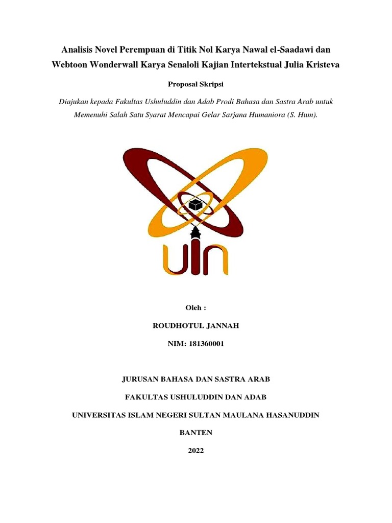 Proposal Skripsi Roudhotul Jannah PDF | PDF