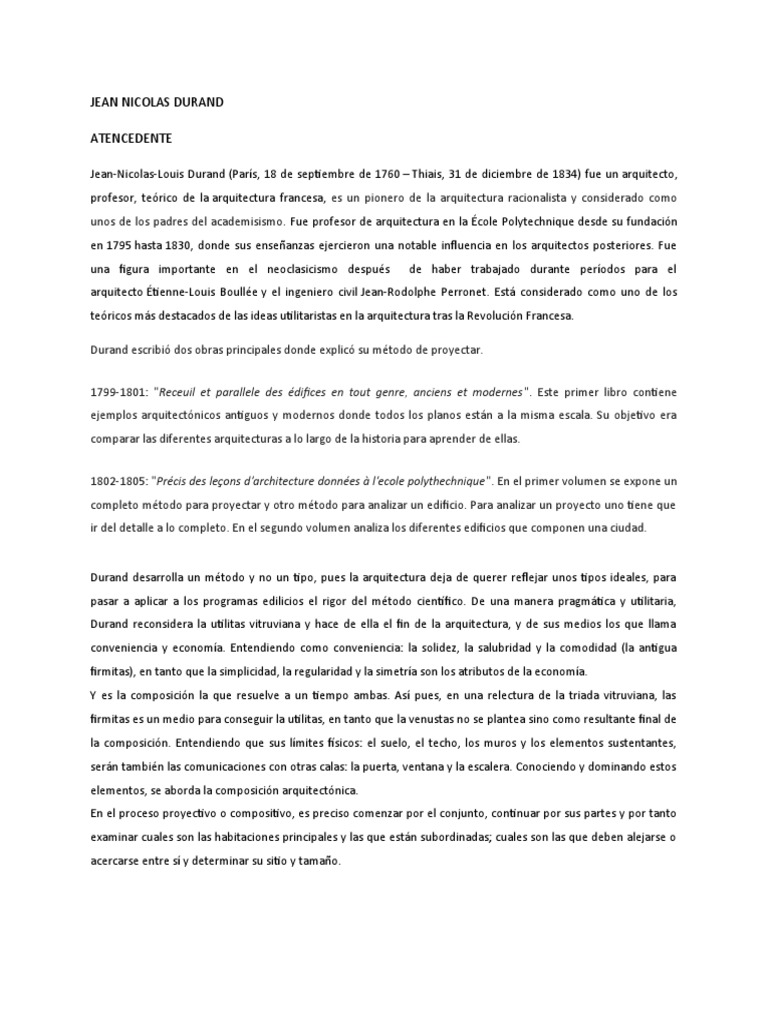 Jean Nicolas Durand | PDF