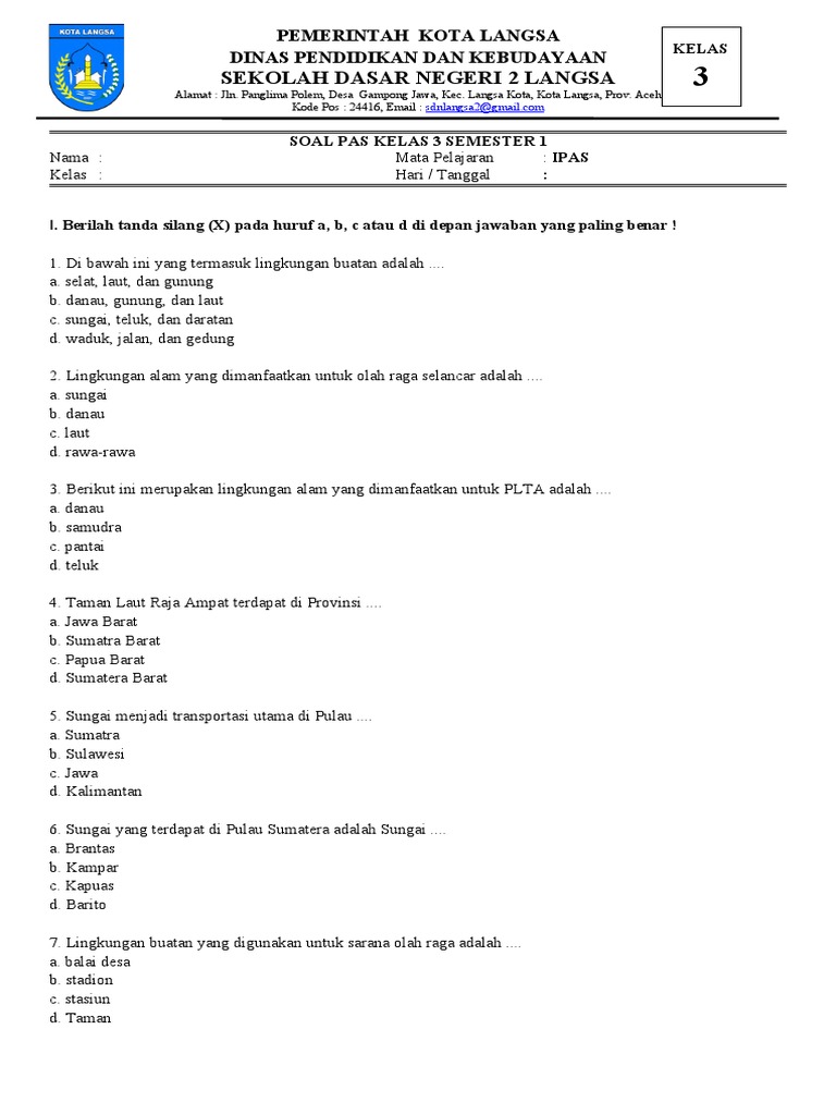 Modul Ajar Ipas Kelas 3 Semester 1 2024 2025 Pdf - EmriDev