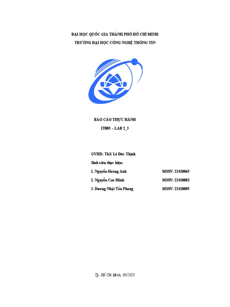 Bao Cao Thuc Hanh Lab2 - 3 PDF | PDF