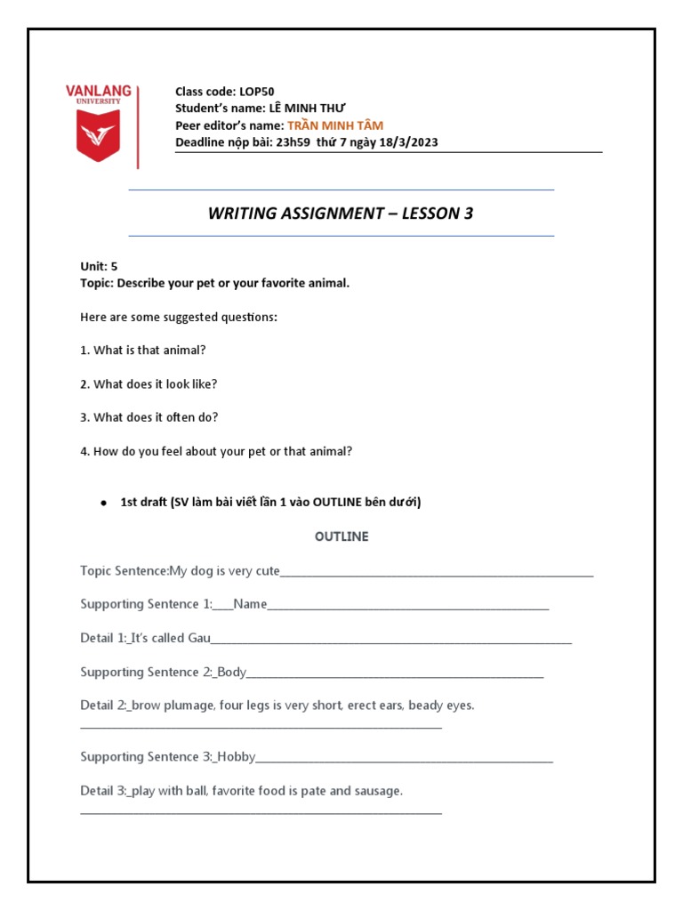 (xem) LESSON 3_UNIT 5_WRITING_HK222-2.docx | PDF