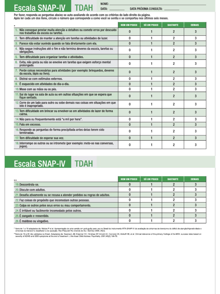 Snap Iv Abreviada PDF | PDF