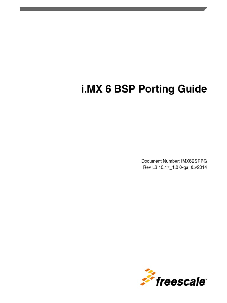 i.MX 6 BSP Porting Guide PDF | PDF