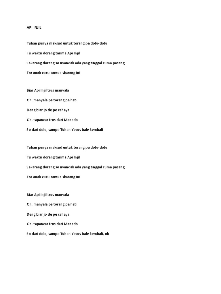 Api Injil | PDF