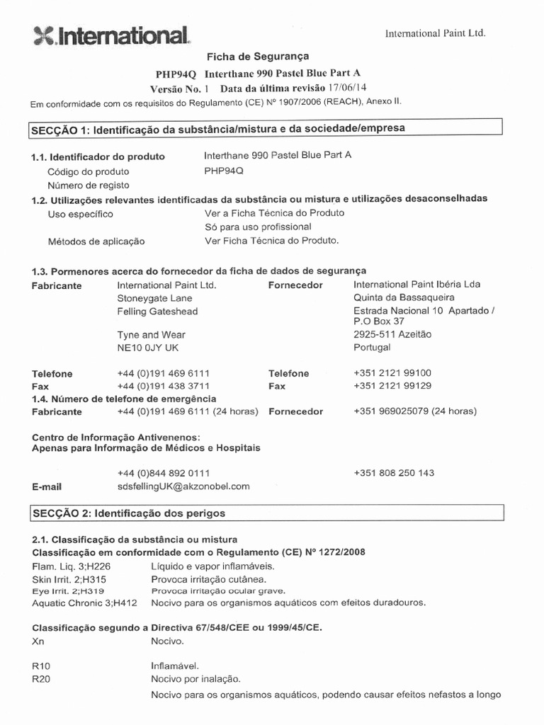 FISP Tinta Cinza - 000202 | PDF