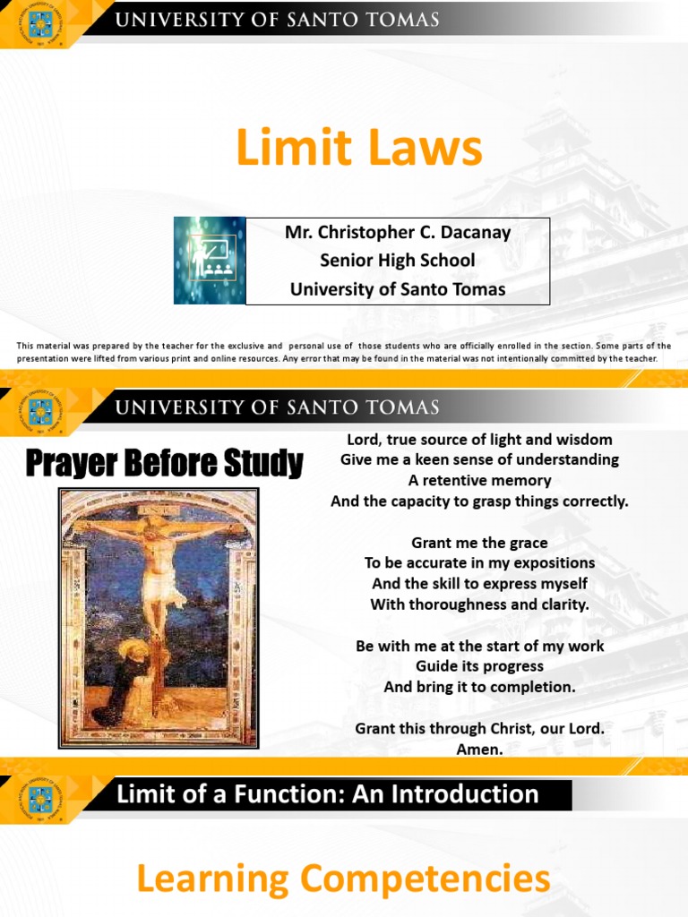 Limit Laws | PDF