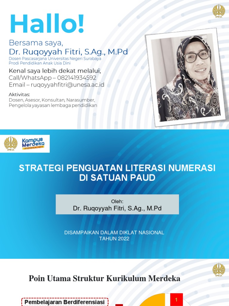 Materi YAYA Oke - Diklat Nasional LITERASI NUMERASI PDF | PDF