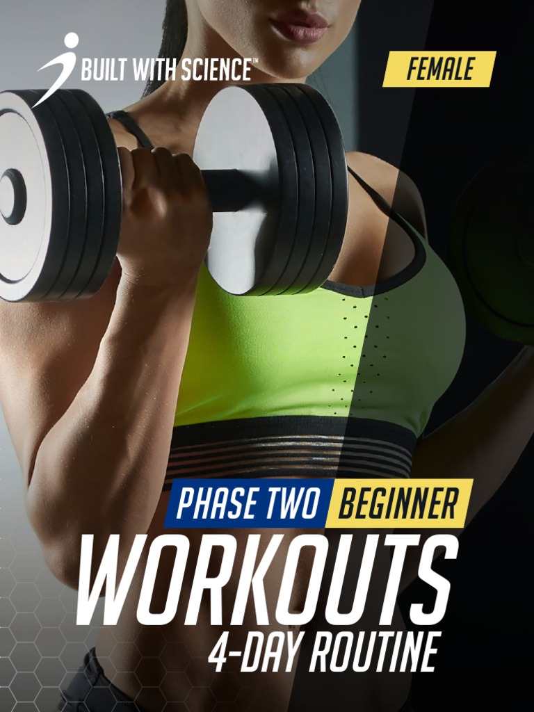 BWS Female Beginner - Phase 2 Workouts - 4 Days PDF | PDF | Anatomical ...