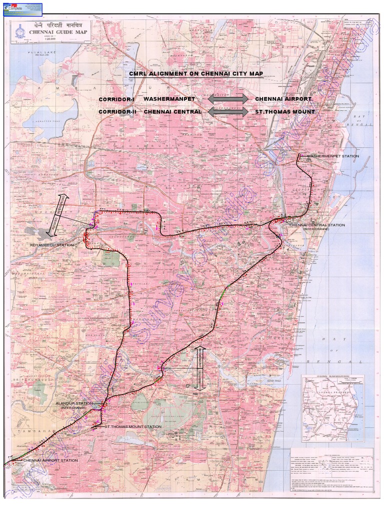 Chennai Metro Station Map Overview | PDF