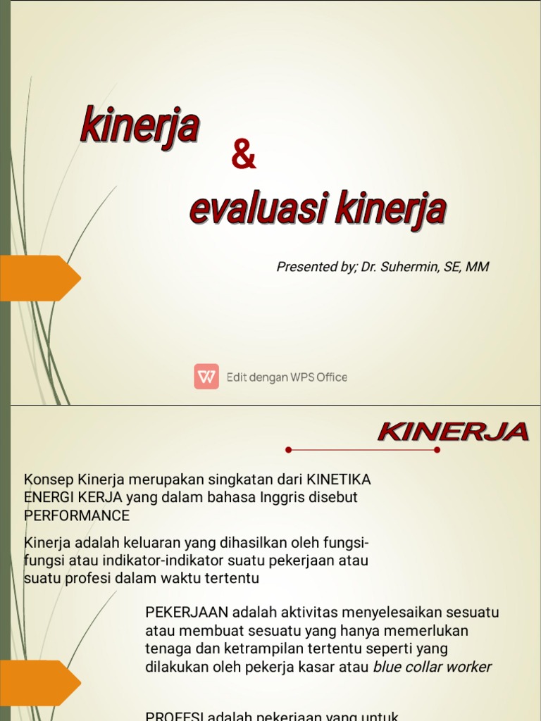 Chapter 4 Presentation Kinerja PDF | PDF