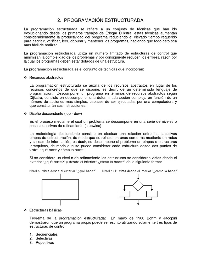 Programacion Estructurada PDF | PDF | Métodos y materiales de enseñanza | Informática