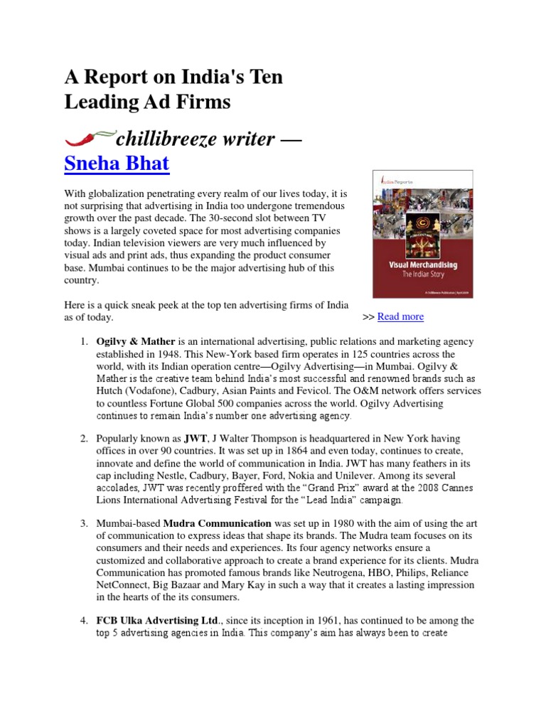 A Report On India | PDF