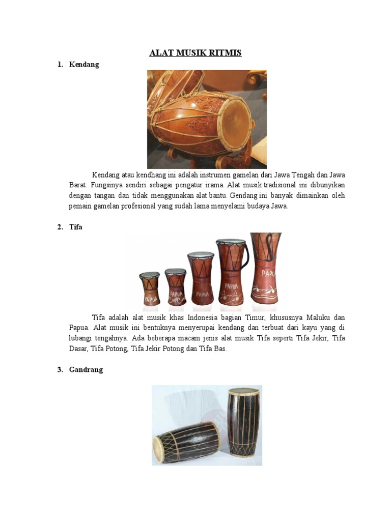 Alat Musik Ritmis | PDF