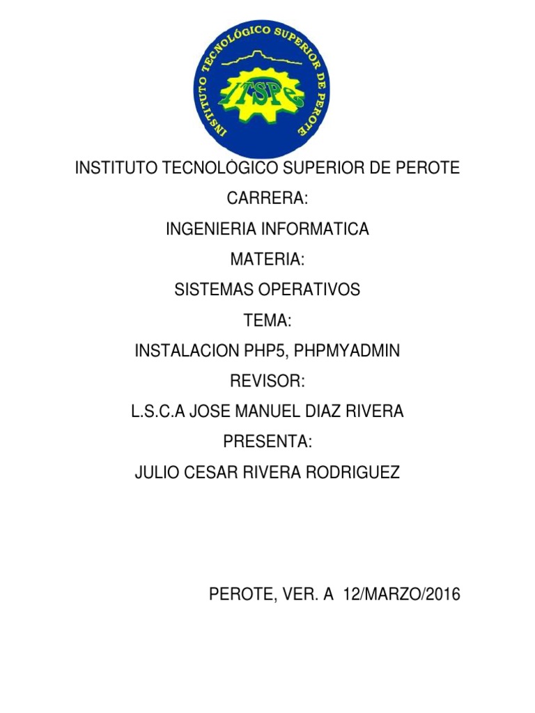 Instalacion Apache Php5 PhpMyAdmin PDF | PDF Instalacion Apache Php5 PhpMyAdmin PDF | PDF
