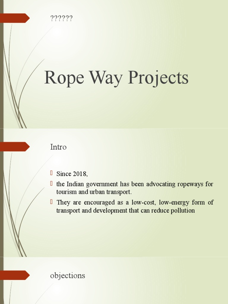 Ropeway Projects | PDF