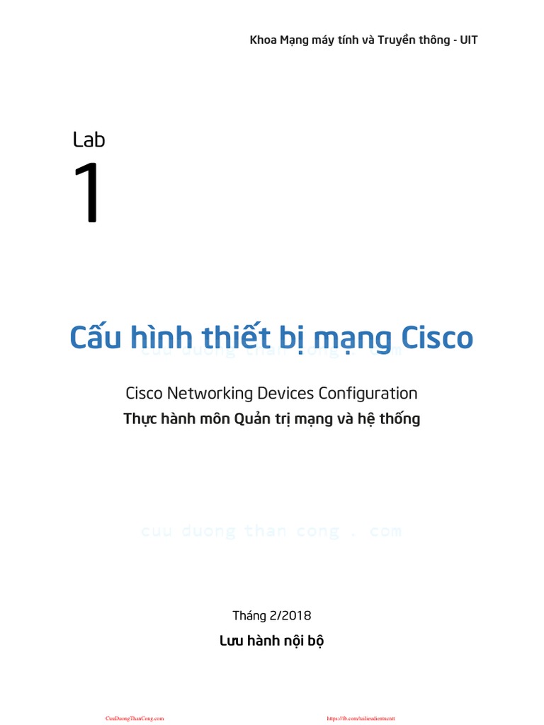 Quan Tri Mang Va He Thong Tran Thi Dung (Hoctap - Suctremmt.com) Lab01 Cisco Network Devices ...